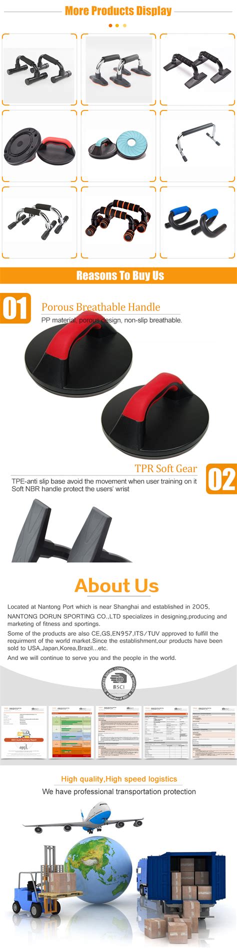 Push Up Board Portable Multi Function Foldable In Push Up Bar Push Up Handles For Floor