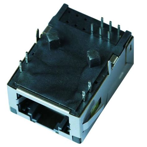 Jog 0007nl 100 Base T Single Port Low Profile Rj45 Connector With Magnetics Link Pp China