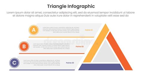 Triangle Base Shape Infographic Template Banner With Sharp Triangle And