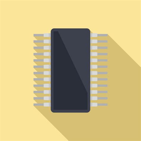 Processor Technology Icon Flat Vector Cpu Circuit 14934785 Vector Art At Vecteezy