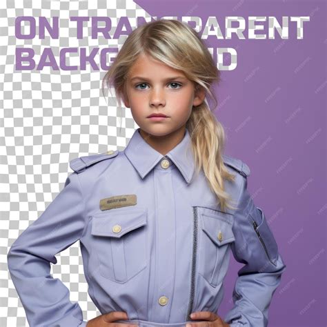 금발 원주민 오스트레일리아 소녀 조종사 포즈 페리윈클 파스텔 프리미엄 Psd 파일
