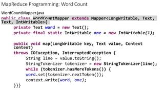 Hadoop MapReduce Framework Module PPTX Programming Languages Computing