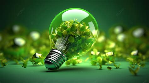 혁신적인 녹색 기술의 3d 렌더링된 이미지 지속 가능한 에너지 창의 전구 창의성과 혁신 배경 일러스트 및 사진 무료
