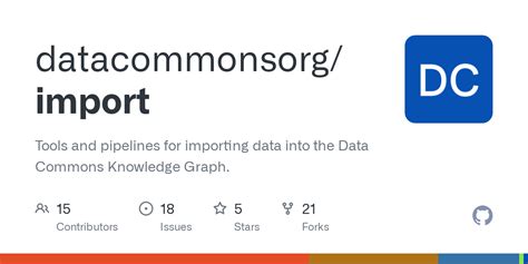 github datacommonsorg import tools and pipelines for importing data into the data commons