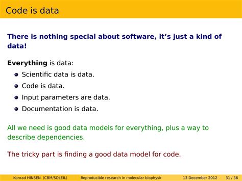 Reproducible Research In Molecular Biophysics And Structural Biology Ppt