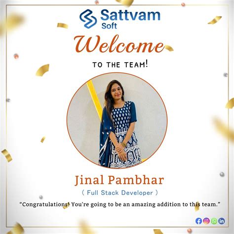 Sattvam Soft On Linkedin Newhire Welcome Hiring Newjob Jobs Onboarding Newemployee Career