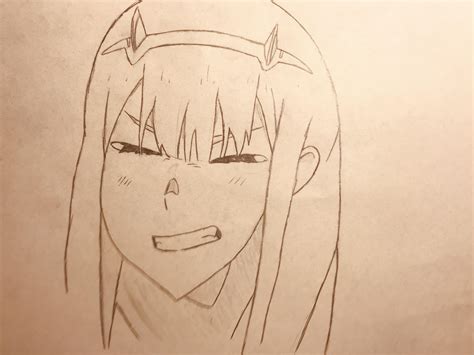 I Drew Zero Two Smiling R Darlinginthefranxx
