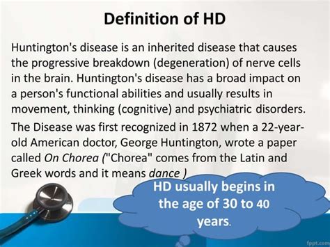 Huntingtons Chorea Genetics Ppt