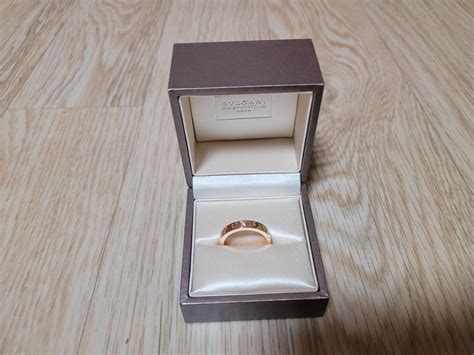 불가리 18k 로즈골드 불가리 링 남성용 반지 60호 헬로마켓