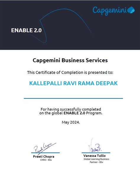 Kr Rama Deepak On Linkedin Enable Bsv Getthefutureyouwant Happylearning Capgemini