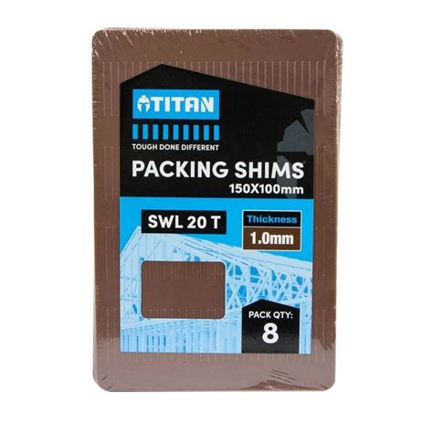 Titan 1 X 150 X 100 Mm 8 Piece Brown Shim Packing Bunnings Australia