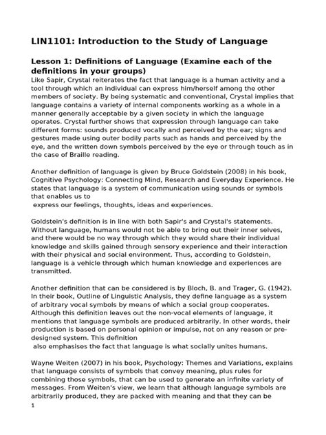 Lin 1101 Handout 1 Pdf