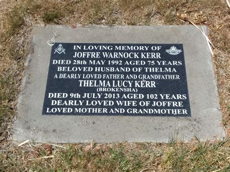 Joffre Warnock Kerr 1916 1992 Find A Grave Memorial