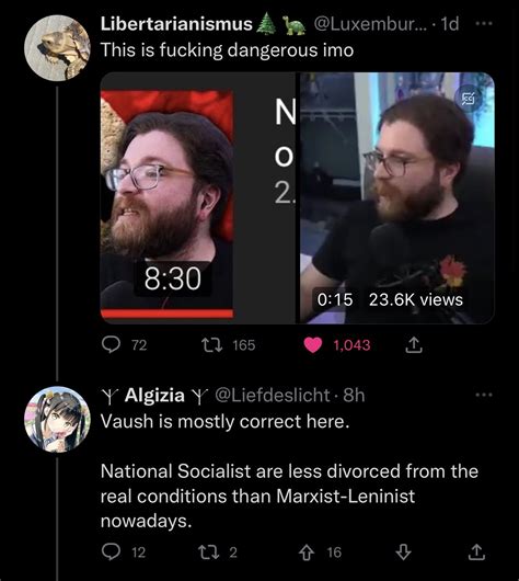 Good Optics Means You Constantly Have Nazis Caping For Vaush R