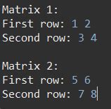 Github Natdeci Matrixcalc X Java A Addition Subtraction Multiplication And Division
