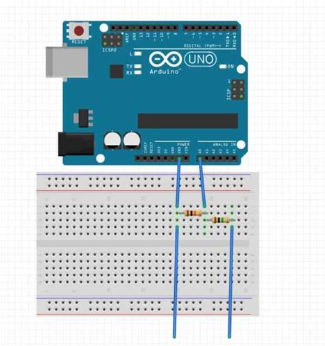 voltímetro con arduino paso 2 construir el circuito