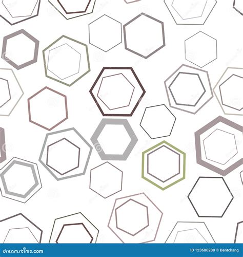 Seamless Abstract Hexagon Geometric Pattern Colorful Artistic For Graphic Design Creative