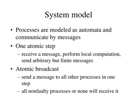 Ppt Impossibility Of Distributed Consensus With One Faulty Process Powerpoint Presentation