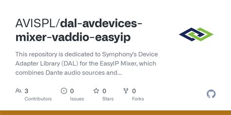 Github Avispldal Avdevices Mixer Vaddio Easyip This Repository Is Dedicated To Symphonys