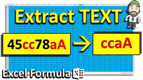 Remove Numbers Extract Text In Excel Youtube