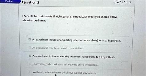 Partial Pts Question Mark All The Statements That In General Emphasizes What You