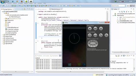 Android 4 4 Tutorials 9 How To Use Auto Complete Textview Control In