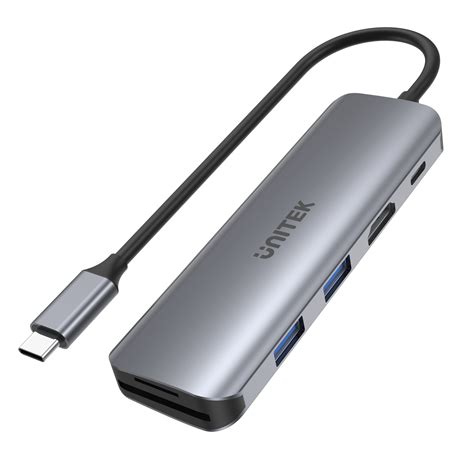 Unitek HUB USB TYP C X USB PD W SD MicroSD HDMI ProLine