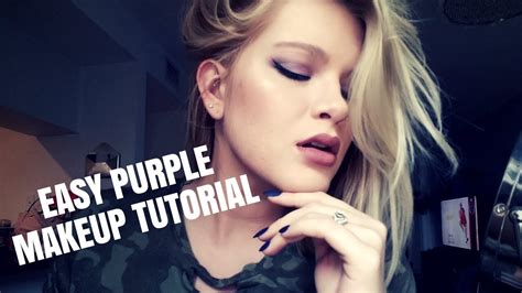 Easy Purple Eyeshadow Tutorial Youtube