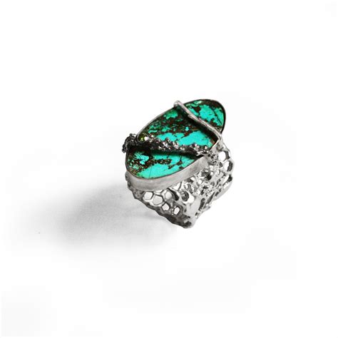 Cell Turquoise Ring