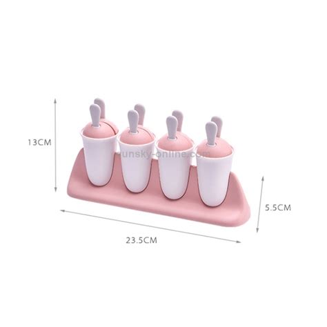토끼 귀 모양 만화 Diy 아이스 큐브 상자 집에서 만든 아이스 아이스크림 금형 핑크
