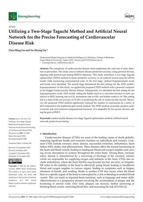 Pdf Utilizing A Two Stage Taguchi Method And Artificial Neural