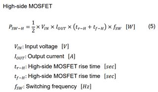 TPS54561 Calculation Of Internal High Side Mosfet Switching Loss Power Management Forum
