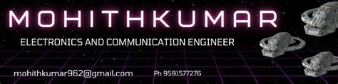 Mohith Kumar S Electronics And Communication Engineer Linkedin