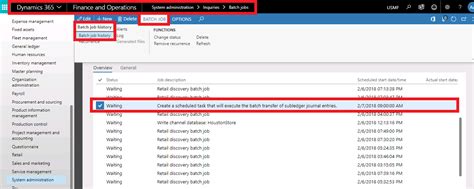 How To Clean Batch Job History In Dynamics