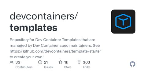 Github Devcontainerstemplates Repository For Dev Container Templates That Are Managed By Dev