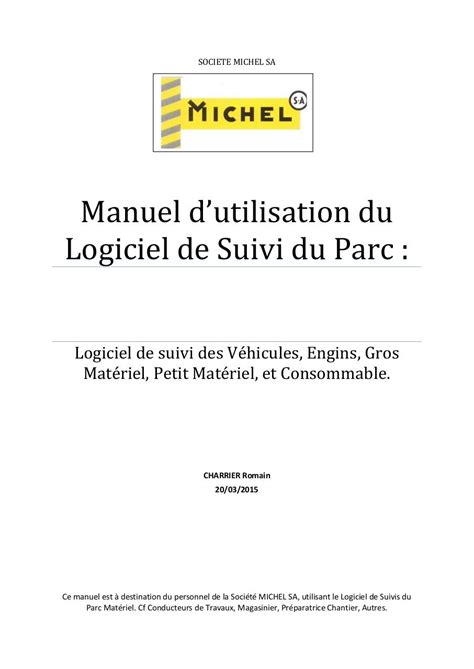Manuel D Utilisation Du Logiciel Par CHARRIER Romain Fichier PDF