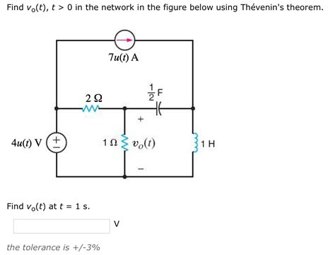 solved find vo t t 0 in the network in the figure below