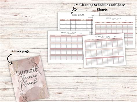 Printable Adhd Cleaning And Declutter Planner With Schedule And Checklists Household Spring