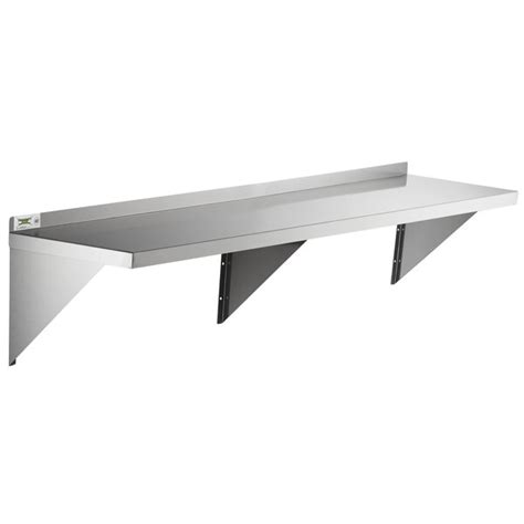 Regency Sw1572 3 18 V 18 Gauge Stainless Steel 15 X 72 Solid Wall Shelf