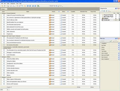 Divorce Checklist To Do List For Divorce Planning To Do List Organizer Checklist PIM