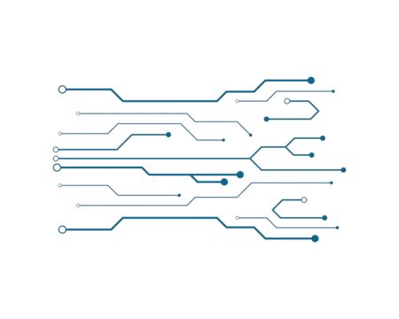 Circuit Technology Logo Vector Computer Illustration Digital Vector Computer Illustration