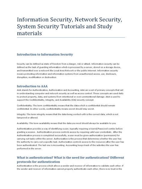 Introduction To Information Security By Hassen Pdf Denial Of Service Attack Transmission
