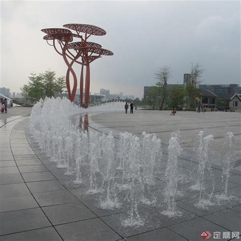 城市景观节点设计图 小品旱喷 设计师图库