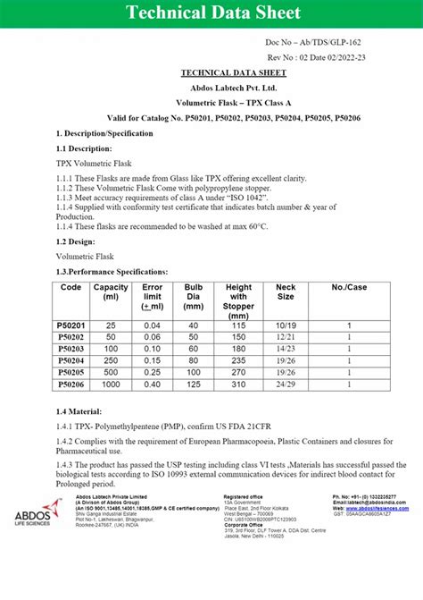 Plastic Stopper For Volumetric Flask At ₹ 80 Piece Volumetric Flask