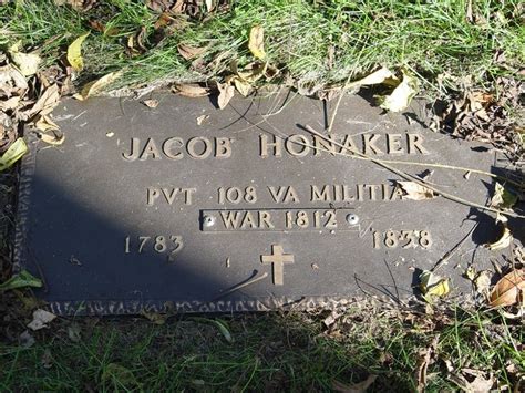 Pvt Jacob Honaker 1783 1838 Find A Grave Memorial