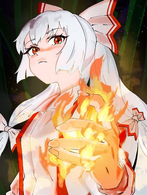 Fujiwara No Mokou Touhou Drawn By Naga38 Danbooru