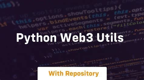 Python Web3 Utils Youtube