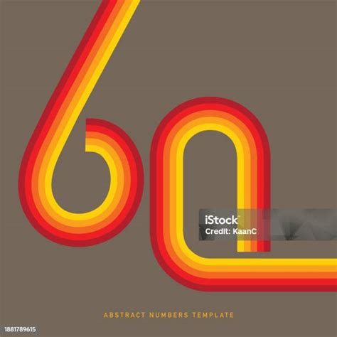 등번호 60번 추상 숫자 템플릿입니다 기념일 번호 템플릿 절연 기념일 아이콘 라벨 기념일 상징 벡터 스톡 일러스트 60주년에 대한 스톡 벡터 아트 및 기타 이미지 Istock