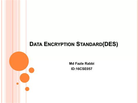 topic4 data encryption standard des pptx programming languages