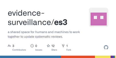 Github Evidence Surveillancees3 A Shared Space For Humans And Machines To Work Together To
